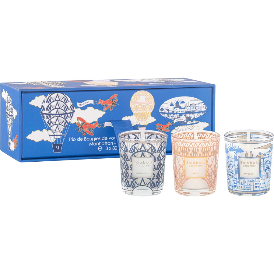 Duftkerzen Trio Candles Manhattan - Paris - Mykonos von Baobab ️ online ...
